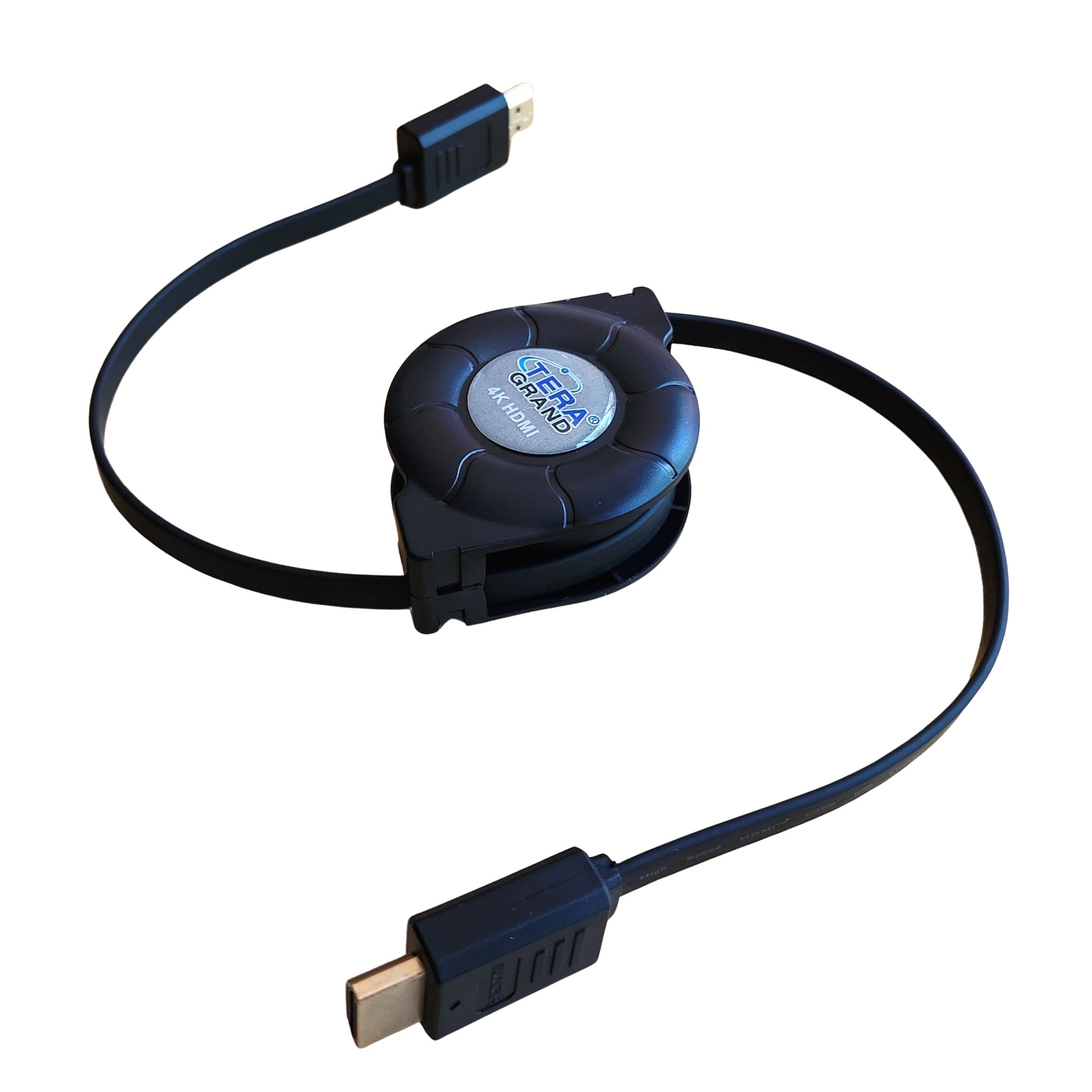 Premium 4K High Speed HDMI 2.0 Retractable Cable, Extends up to 4.25 f ...