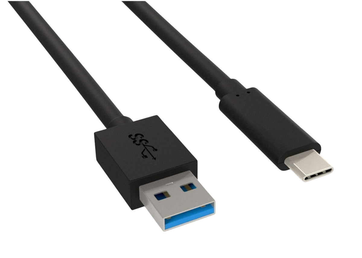 USB 3.2 USB-C to A Gen 2x1 10Gbps 60W, Black 6 Ft. — Tera Grand