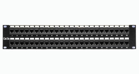 CAT5E Patch Panel, 48-Port, 110 Type, 568A-568B Installation — Tera Grand