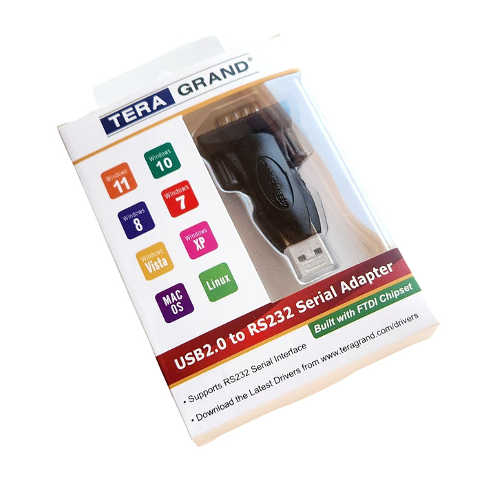 DB9 Serial Adapter For Barcode Scanners Tera Grand USB To RS232 Serial ...